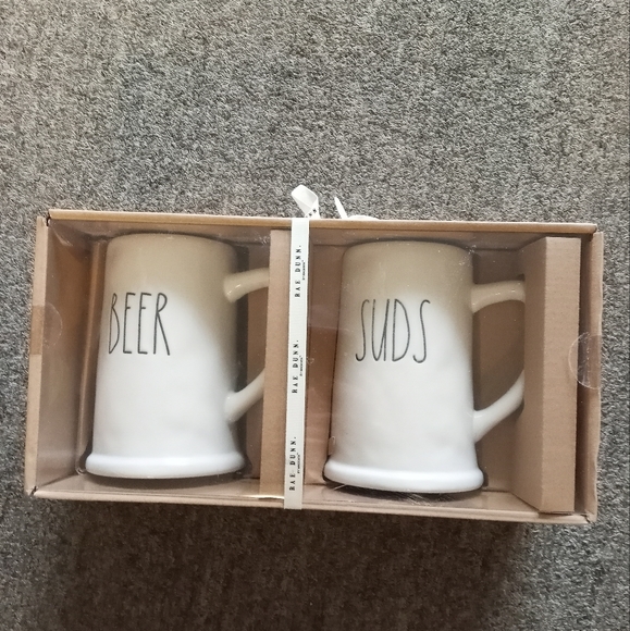 Rae Dunn | Kitchen | Rae Dunn Beer And Suds Beer Mug Steins New In Box ...